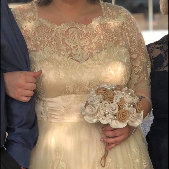 Modcloth | Dresses | Plus Size Wedding Dress 22 True To Size | Poshmark